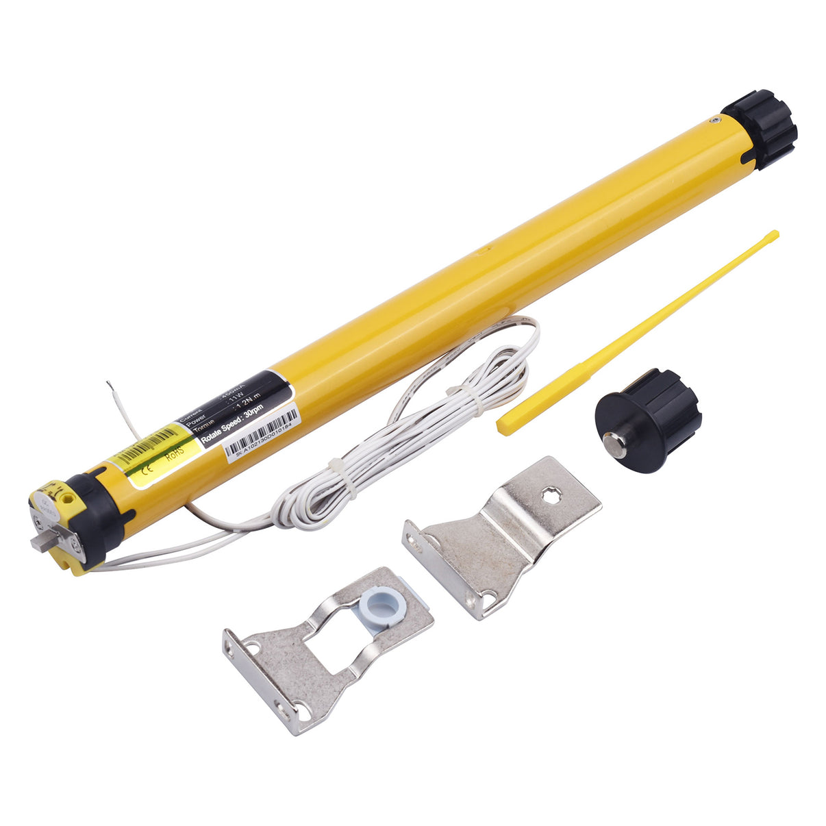 Rollerhouse AM25 DC 12/24V Roller Blind Motor, Wired for Motorized RV ...