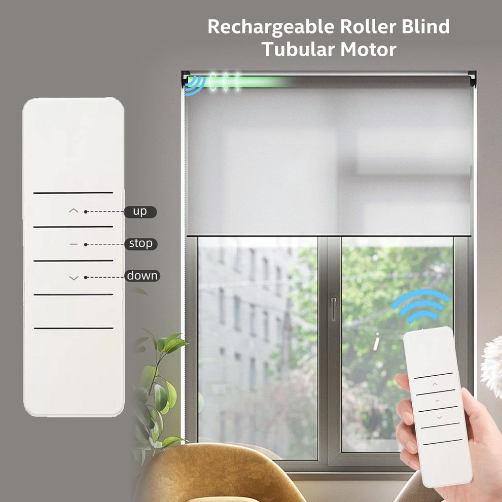 Rechargeable Roller Shades Motor Kit Wireless RF Controller – RollerHouses