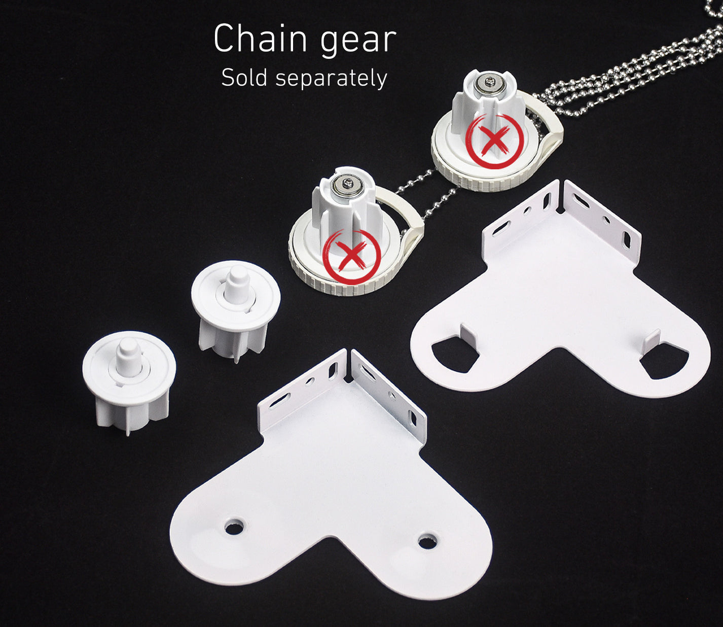 Double Roller Blind Bracket -Roller Blinds Replacement Parts Kit for 1 ...